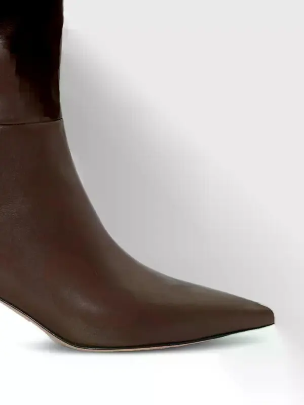 GIANVITO ROSSI 55mm Joyce Leather Knee-high Boots