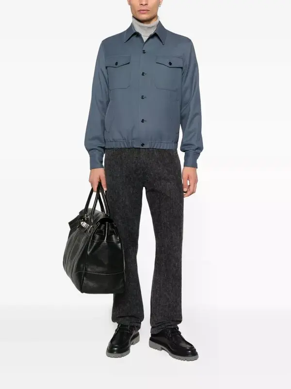 LARDINI Button-fastening Flap-pocket Jacket