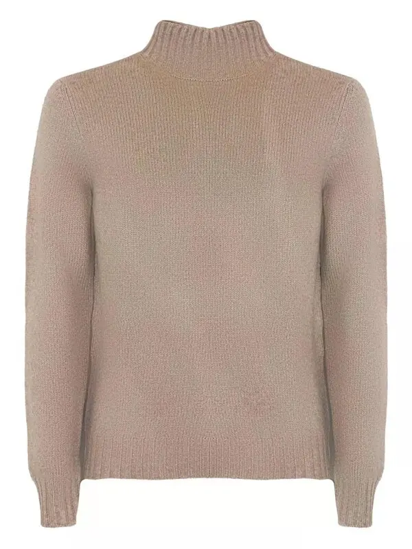 Fedeli Ribbed-trim Turtleneck Sweater - Neutrals