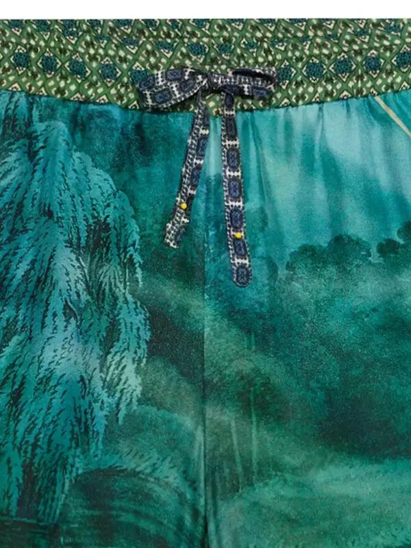 PIERRE-LOUIS MASCIA Printed Silk Shorts