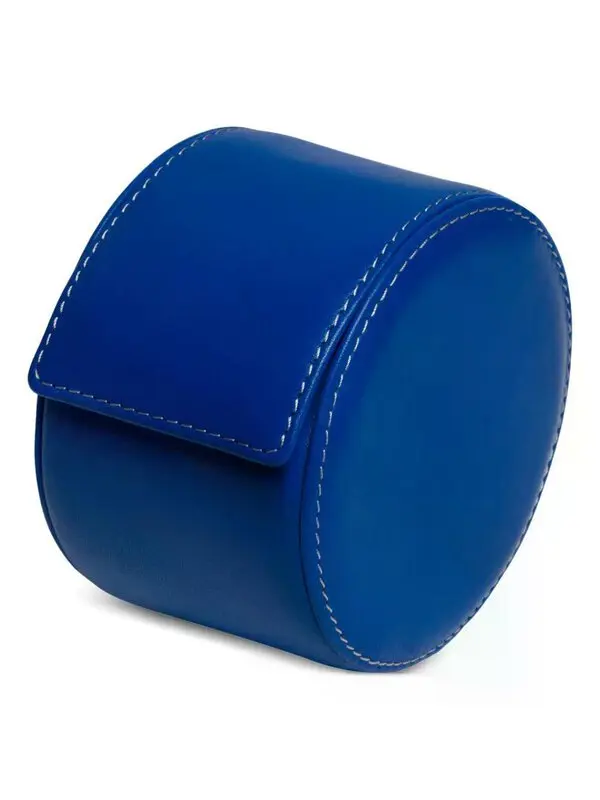 KROSS STUDIO Chromatic Leather Cylindrical Watch Roll - Blue
