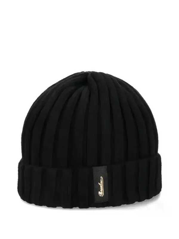 Borsalino Ribbed Cashmere Beanie