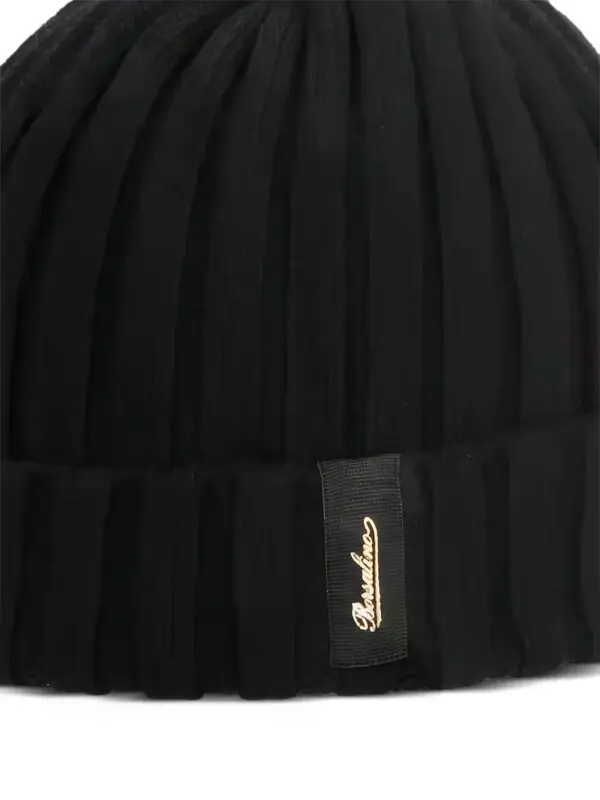 Borsalino Ribbed Cashmere Beanie
