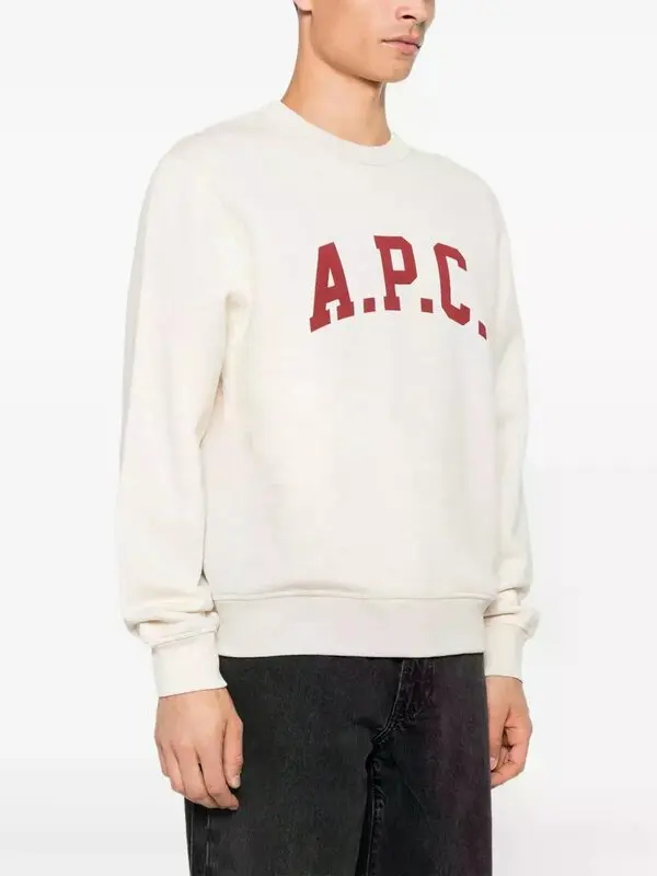 A.p.c. Logo-print Crew Neck Sweatshirt