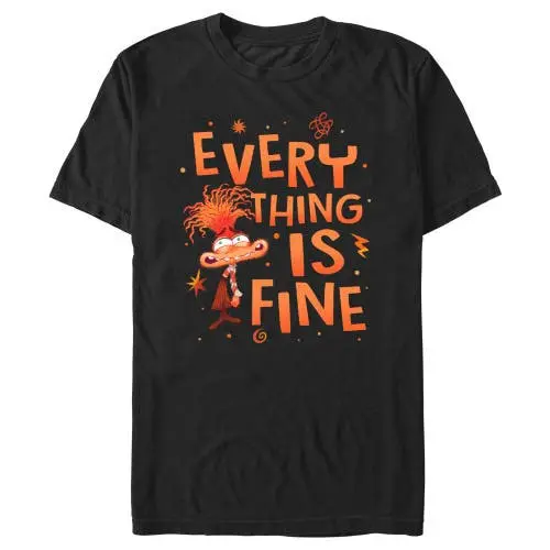 INSIDE OUT 2 Anxiety Everything Is Fine Short Sleeve Graphic T-shirt