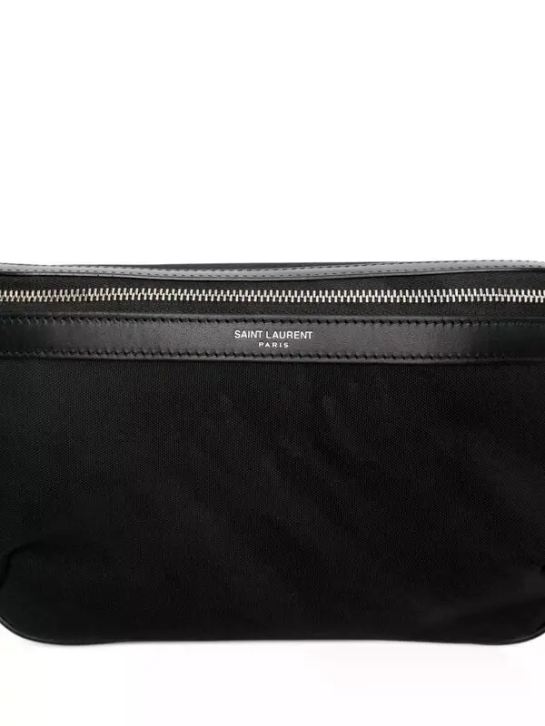 Saint Laurent Leather-trimmed Zip Belt Bag