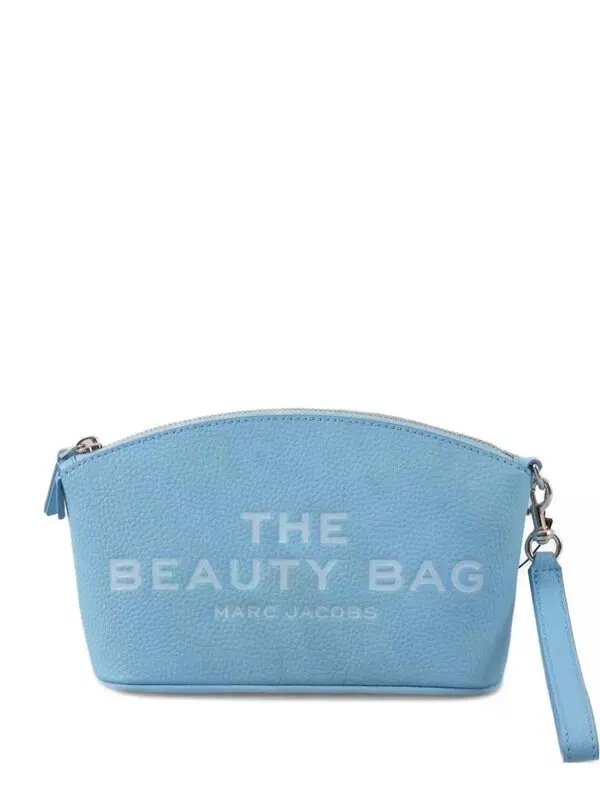 Marc Jacobs Logo Debossed Leather Makeup Bag