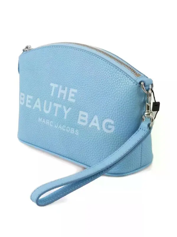 Marc Jacobs Logo Debossed Leather Makeup Bag