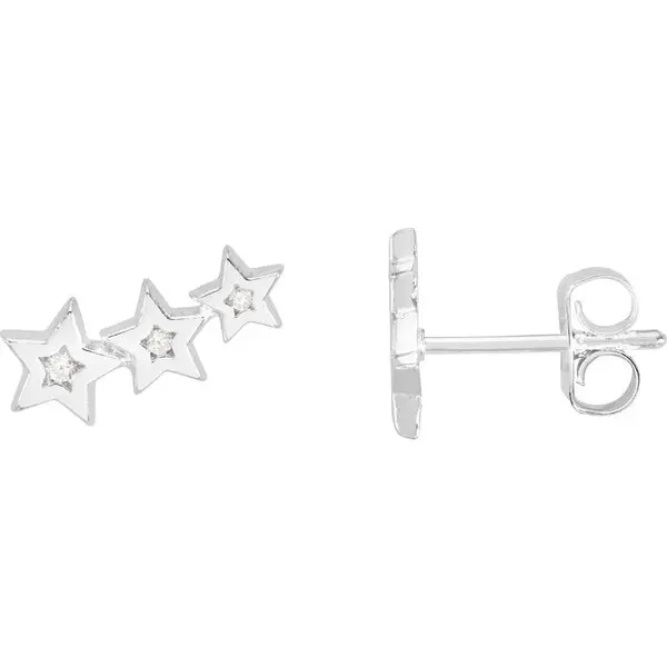 Estée Lauder Star Ear Crawler Earrings - Silver