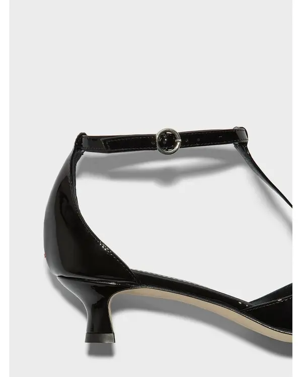 AeydĒ Liz T-strap Pumps - Black