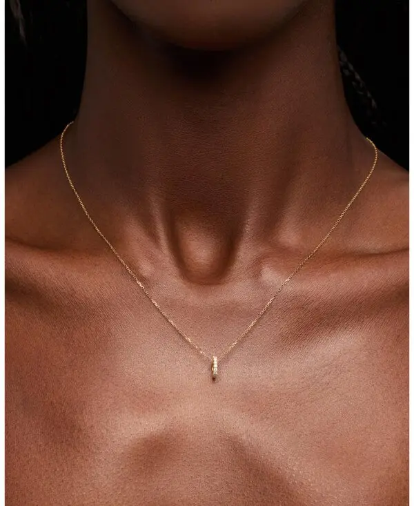 ANA LUISA Solid Gold Diamond Aurora Necklace