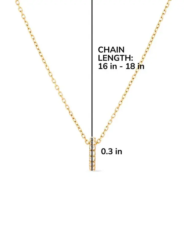 ANA LUISA Solid Gold Diamond Aurora Necklace