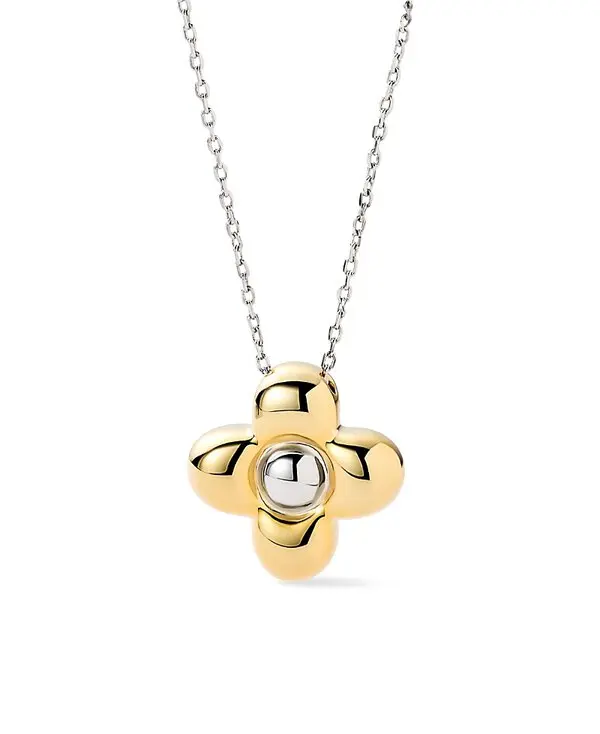 ANA LUISA Flower Pendant Necklace - Two Tone