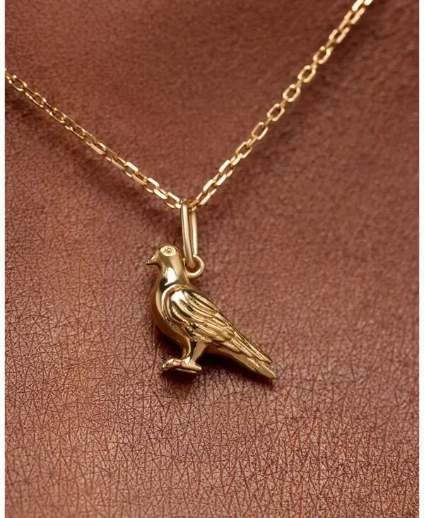 ANA LUISA Solid Pigeon Charm Necklace