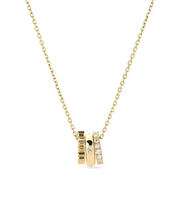 ANA LUISA Solid Yellow & Lab-grown Diamond Zeno Charm Necklace - Gold