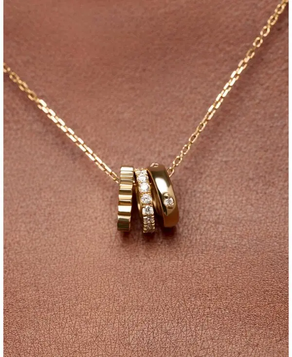 ANA LUISA Solid Yellow & Lab-grown Diamond Zeno Charm Necklace