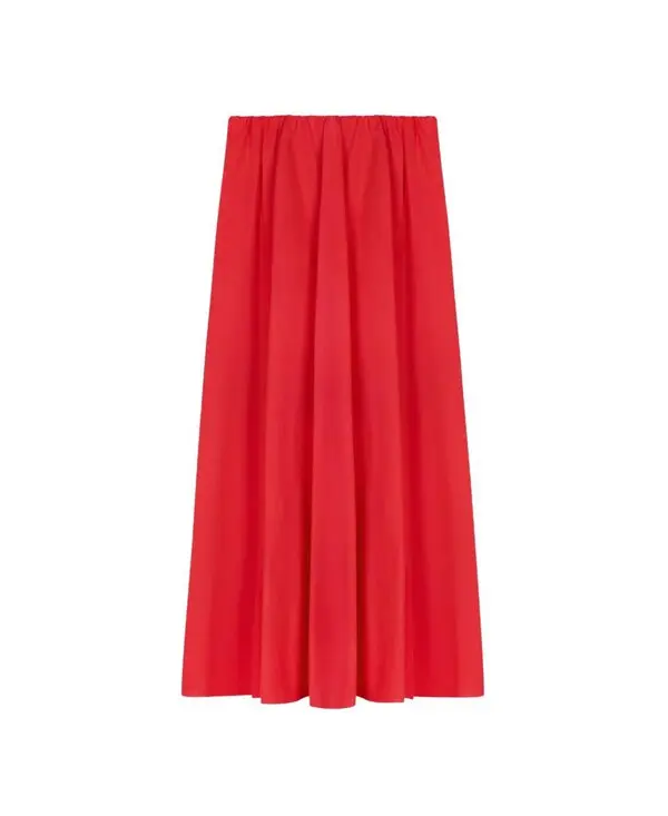 RO & ZO Cotton Poplin Maxi Skirt