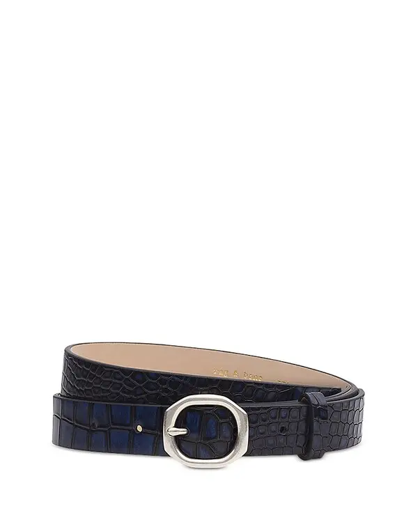 Rag & Bone Small Audrey Leather Belt - Indcr