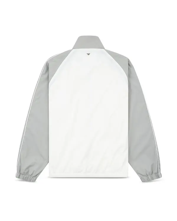 PAPER PLANES Open Bottom Track Jacket - Grey