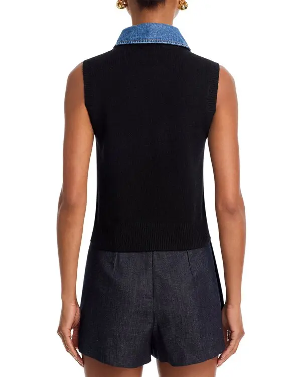 French Connection Knit Collar Vest