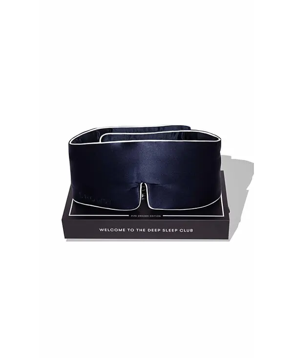 DROWSY Pipe Dreams Silk Sleep Mask - Navy