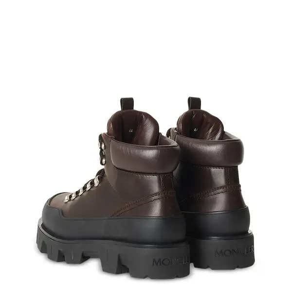 Moncler Peak Trek Lace Up Hiking Boots - Brown