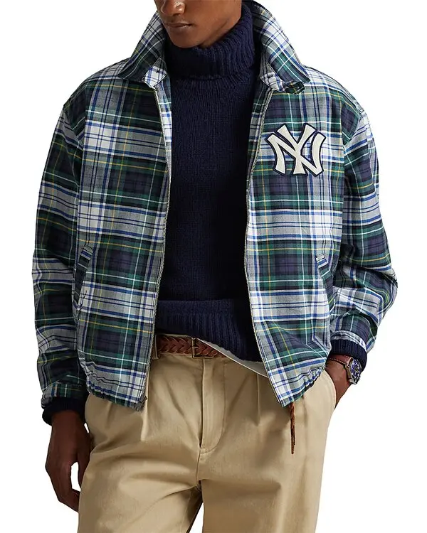 Polo Ralph Lauren Plaid Yankees Oxford Jacket