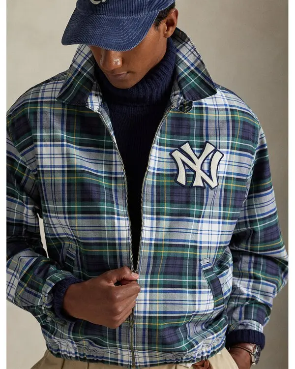 Polo Ralph Lauren Plaid Yankees Oxford Jacket