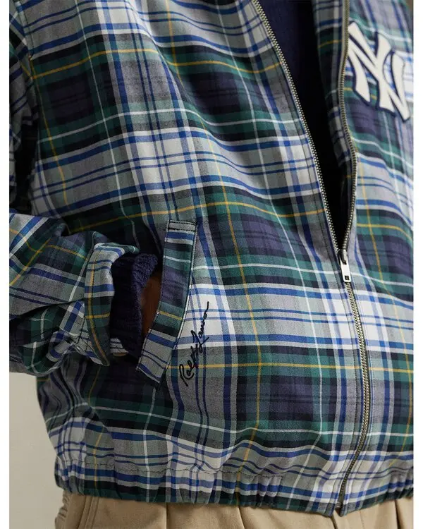 Polo Ralph Lauren Plaid Yankees Oxford Jacket