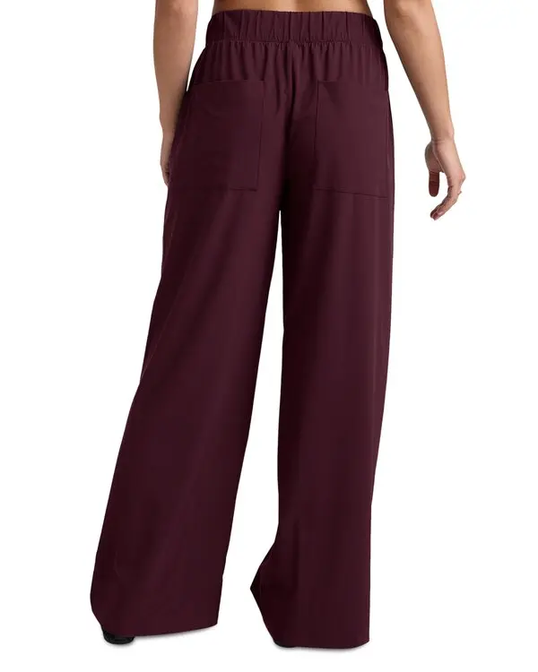 Beyond Yoga Easy Wide Leg Pants - Black Cherry