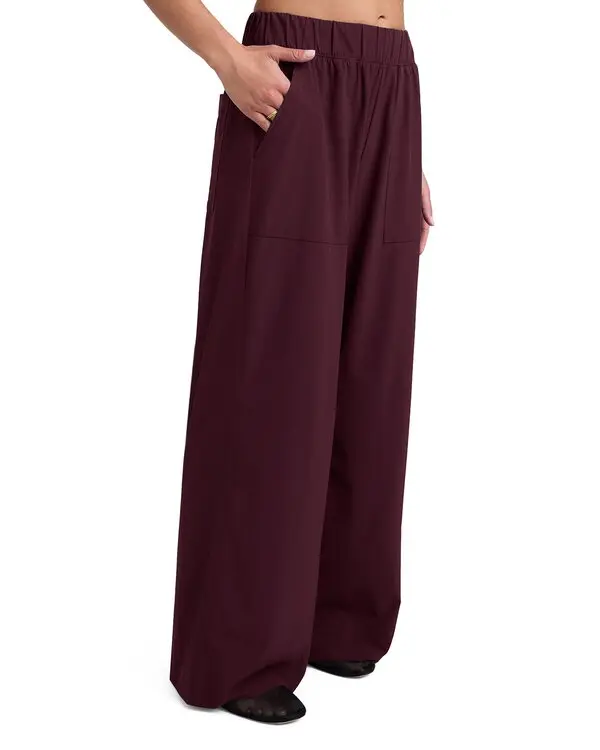 Beyond Yoga Easy Wide Leg Pants - Black Cherry