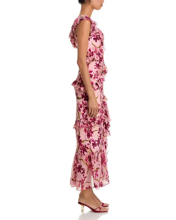 mint velvet embroidered dress Mint Velvet Orange Cotton Embroidered Midi Dress | Size L | Orange | Sleeveless