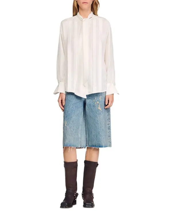 Sandro Silk Shirt