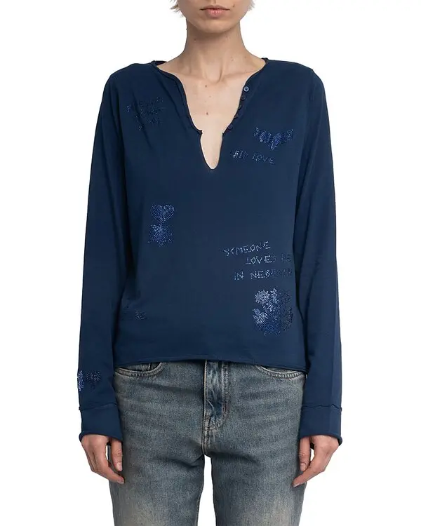 Zadig&Voltaire Tuni Tee - Blueberry