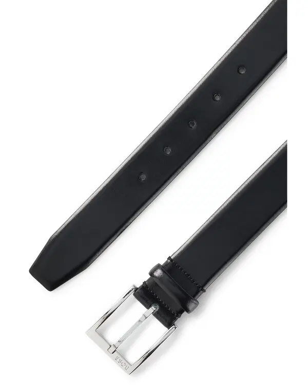 BOSS Elloy Leather Belt - Medium Brown