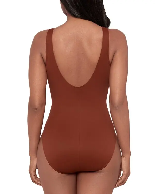 Miraclesuit Razzle Dazzle One Piece Swimsuit - Copper Brown