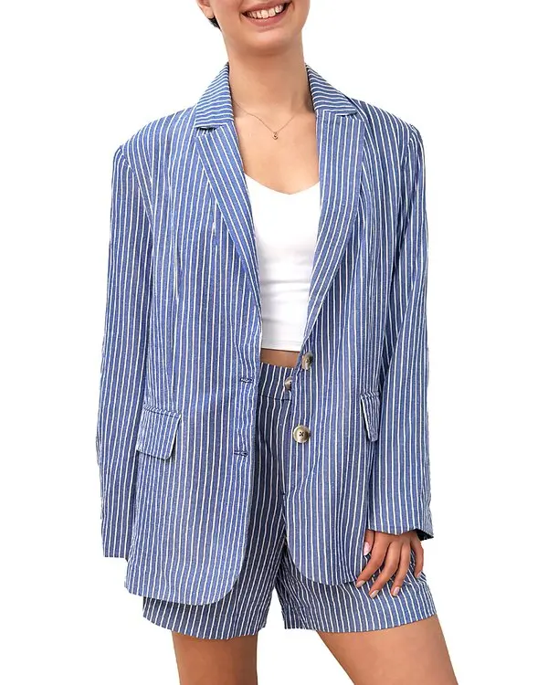 BILLY T Striped Blazer