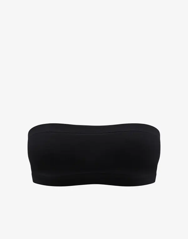 THIRDLOVE Seamless Stretch Cotton Wireless Bandeau - Black
