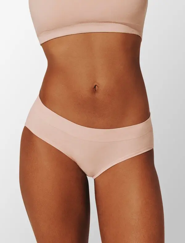 THIRDLOVE Seamless Stretch Cotton Hipster Panty - Rose Dust