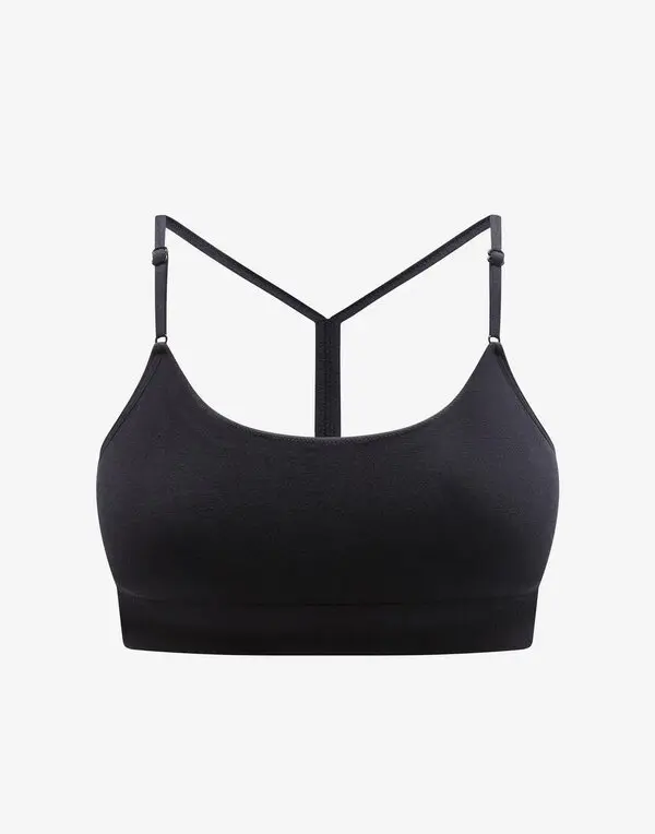 THIRDLOVE Seamless Cloud Cotton Wireless Bralette - Black