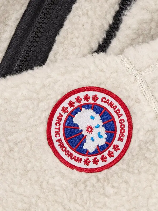Canada Goose Simcoe Shell-trimmed Wool-blend Fleece Jacket - Neutrals