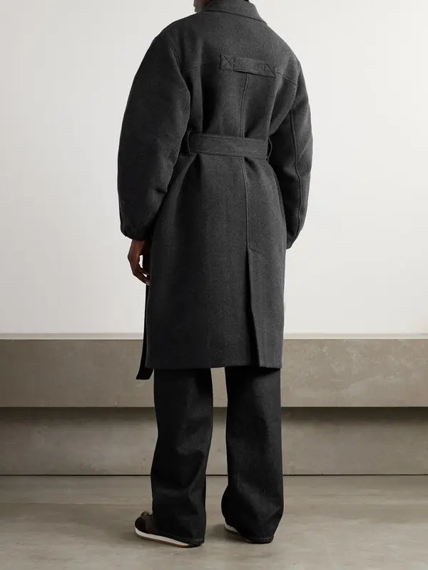 Canada Goose Mila Belted Wool-blend Coat - Gray
