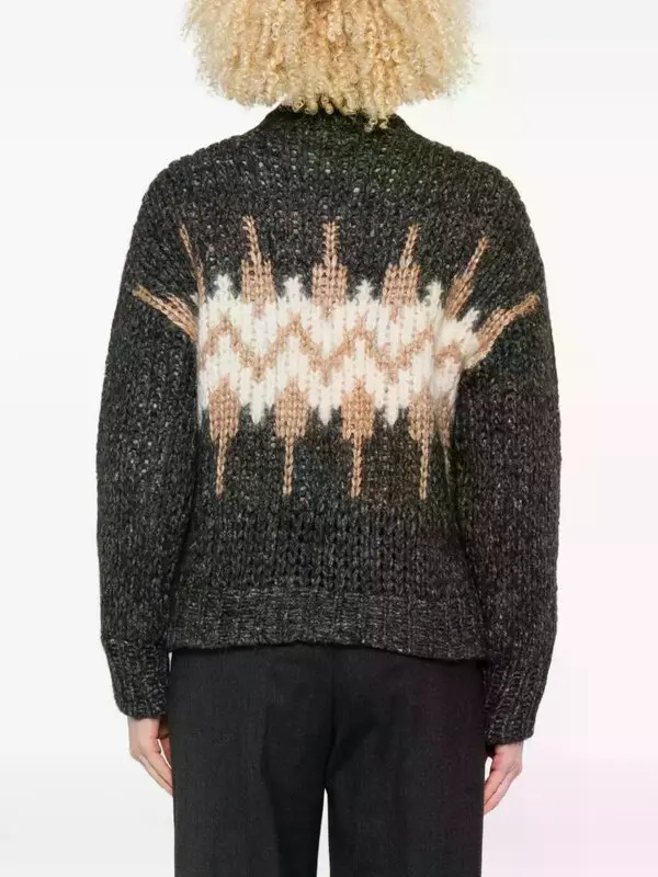 Peserico Jacquard-pattern Knit Sweater