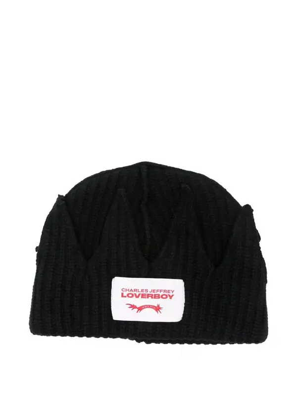 CHARLES JEFFREY Crown Beanie - Black