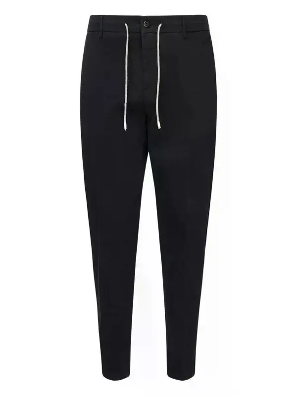 Eleventy Drawstring-waist Tapered Trousers