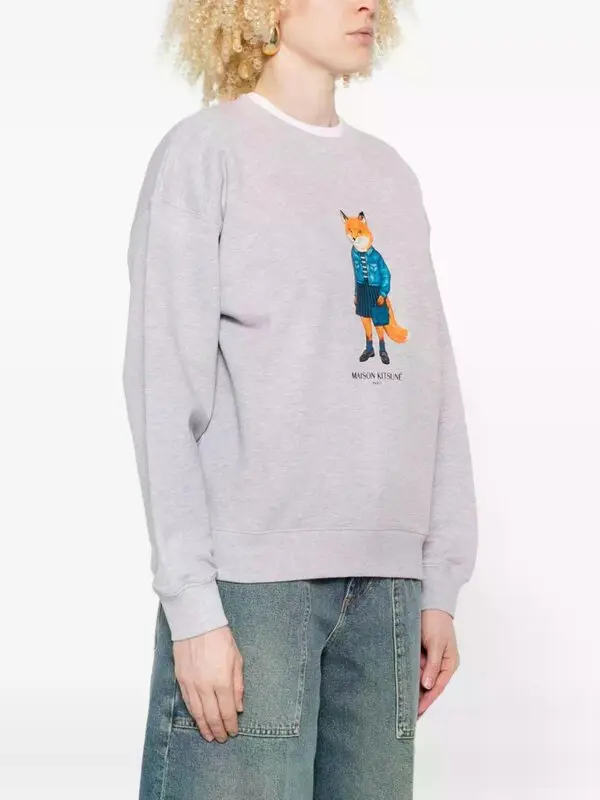 Maison Kitsuné Dressed Fox Print Sweatshirt