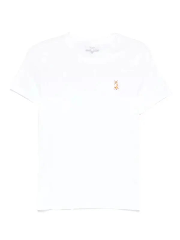 Maison Kitsuné Standing Fox Embroidered T-shirt - White