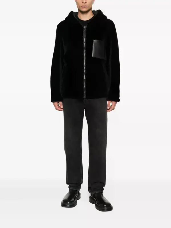 YVES SALOMON Hooded Reversible Jacket
