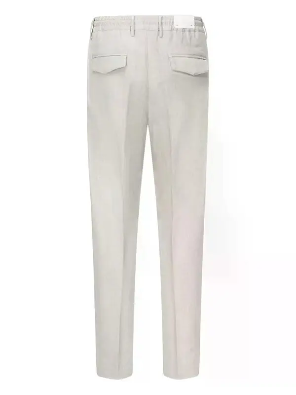 Eleventy Pleated-front Drawstring Trousers