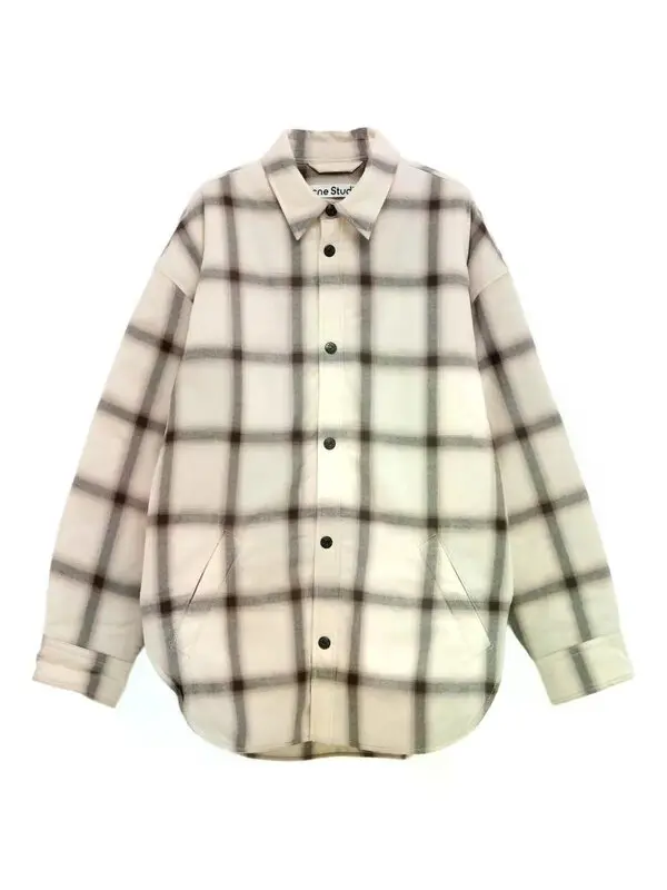 Acne Studios Checked Overshirt - Neutrals